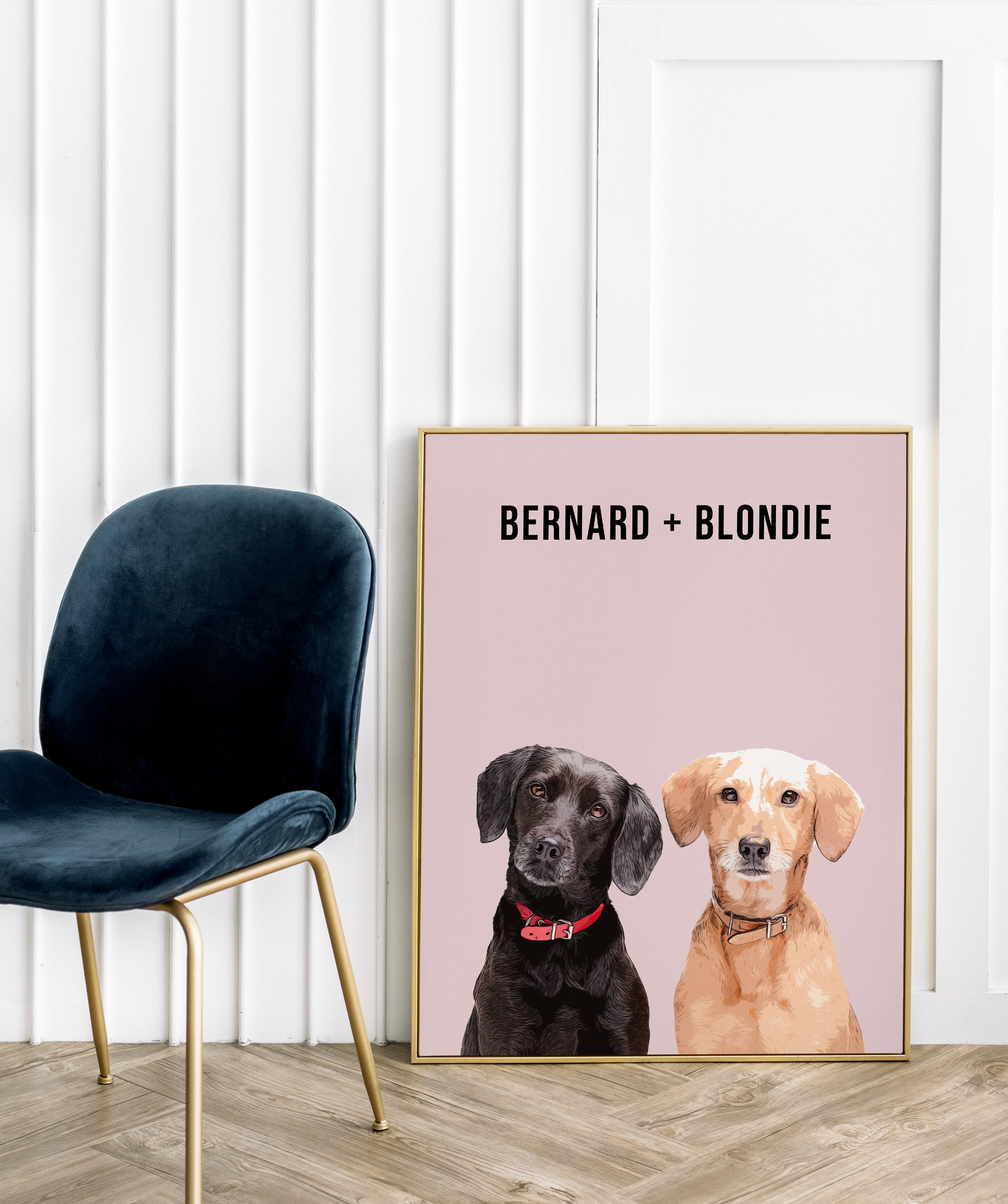 Multiple Pet Portrait Cat Portrait Digital Cat Art Cat | Etsy