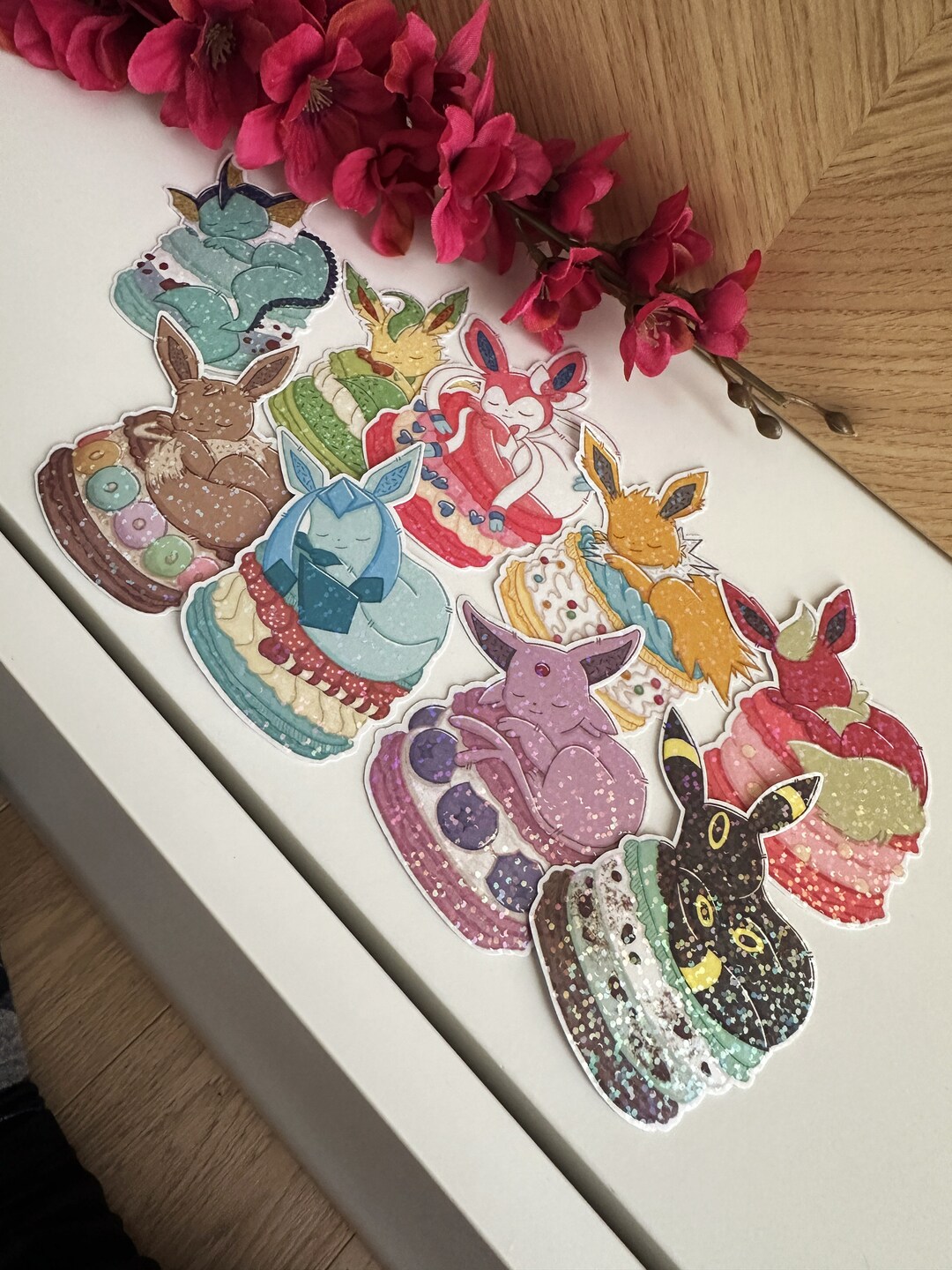 EEVEELUTIONS Macarons (eevee Evolution) Stickers From PKMN Holographic ...