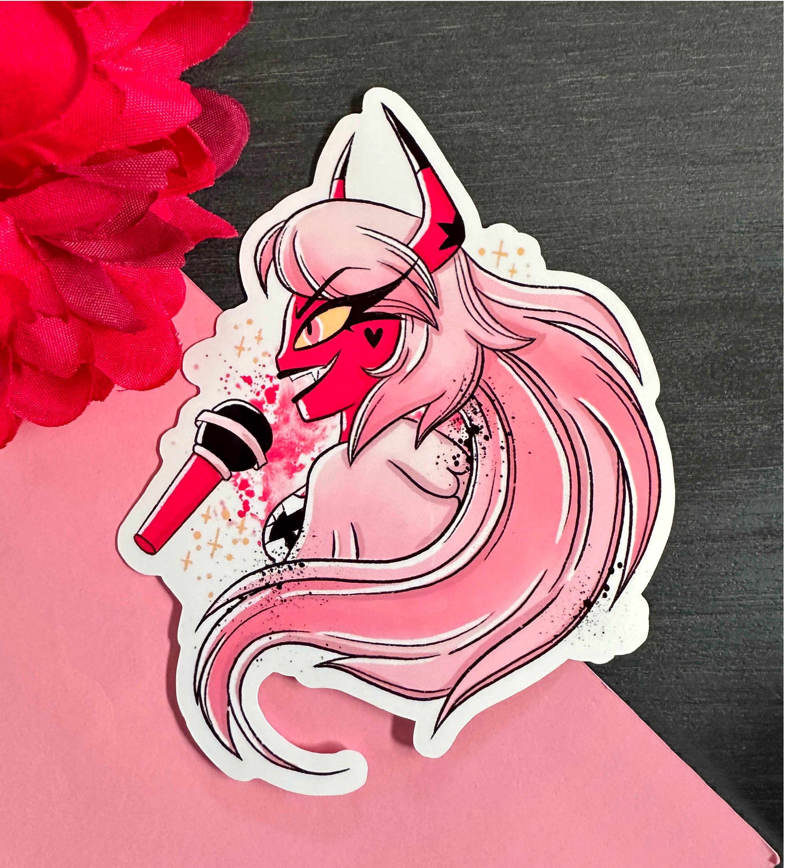 Helluva Boss Vinyl Stickers - 4'' Digital Watercolor on Glossy Vinyl - Etsy