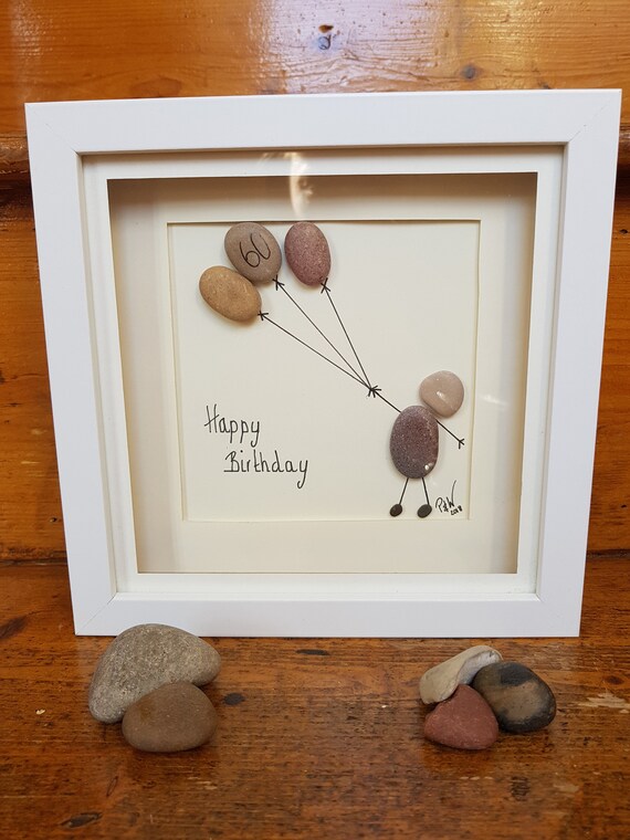 Pebble Art Birthday Picture | Etsy