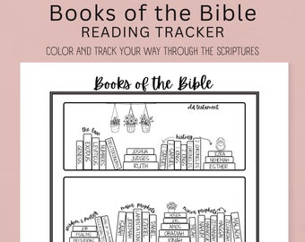 Bible Reading Tracker | Books of the Bible Tracker | Bible Study ...