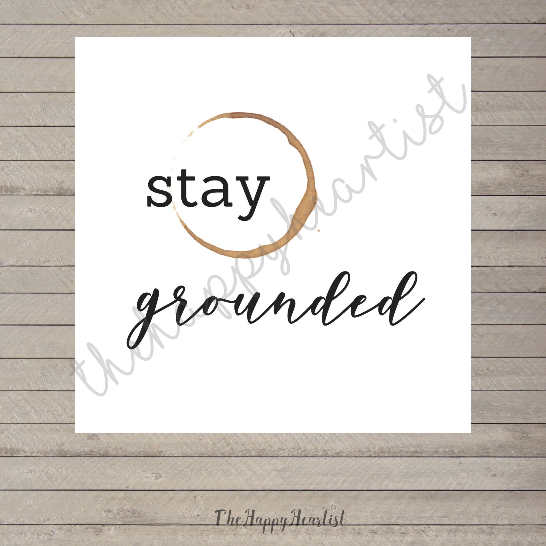Coffee Bar Sign Bundle, Life Happens Coffee Helps, Stay Grounded ...