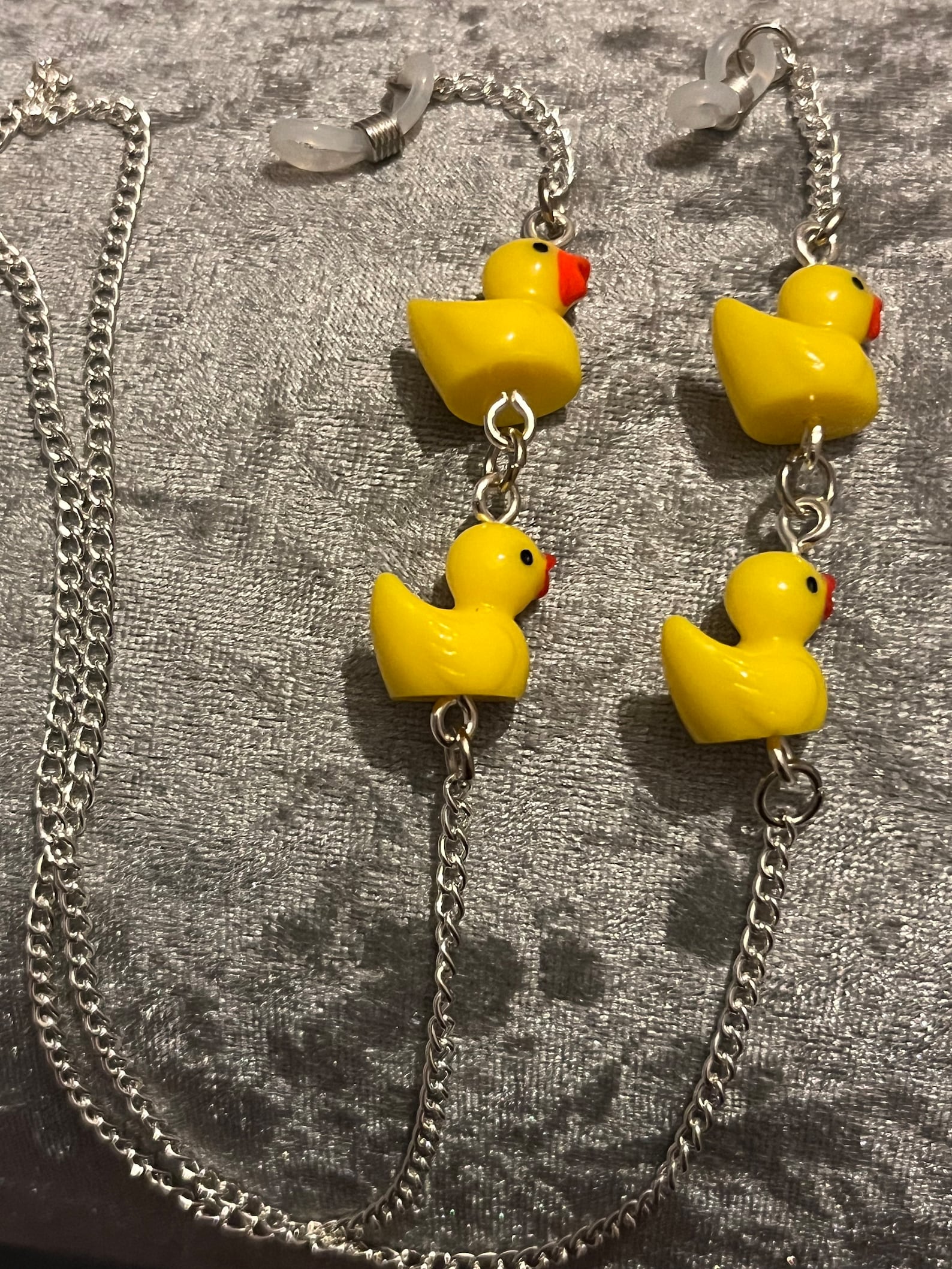 Handmade Funky Fun Duck Spectacle / Glasses Chain. Free Organza Gift ...