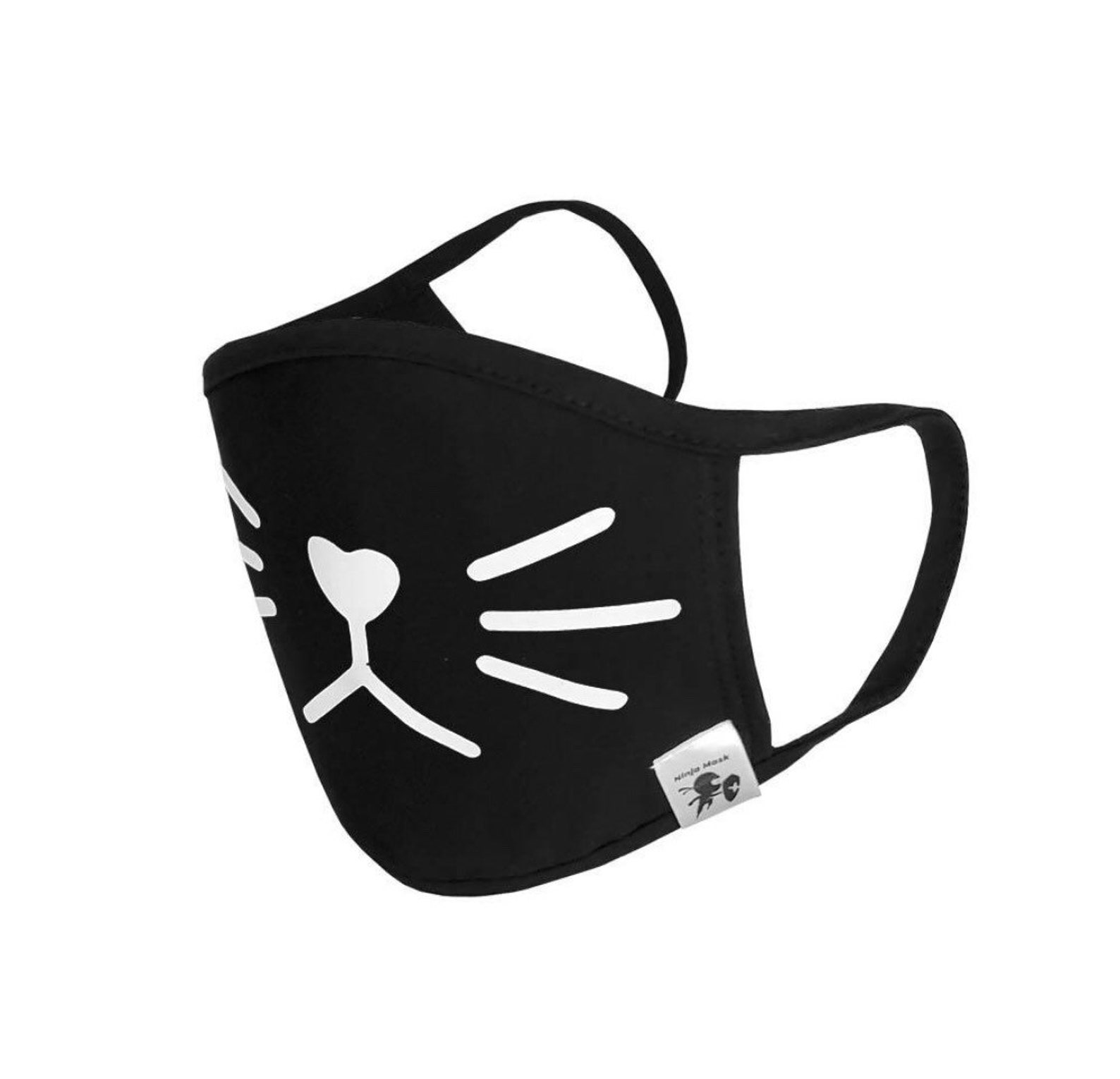 Shark Teeth/ Panda/ Cat Whiskers Face Mask. Washable. Made in Los ...