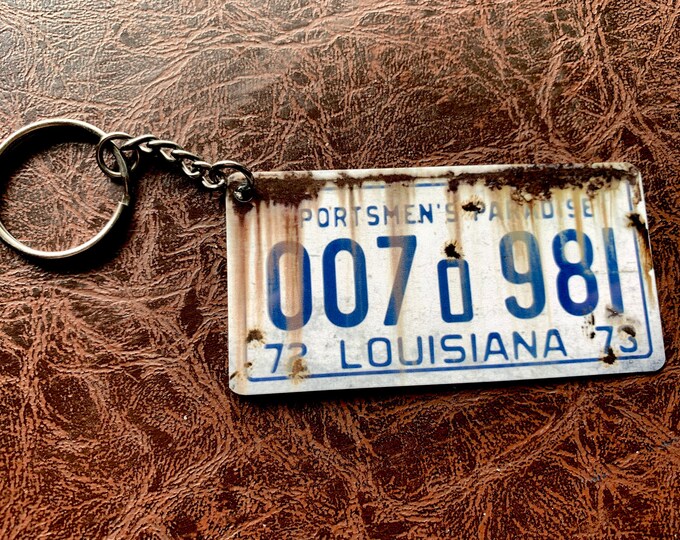 Keychain Distressed Jaws Amity Shark Prop License Plate Metal - Etsy