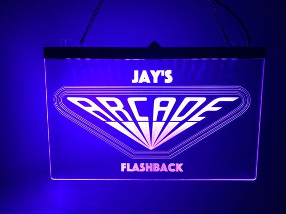 Custom Arcade Style Lighted Acrylic Sign | Etsy