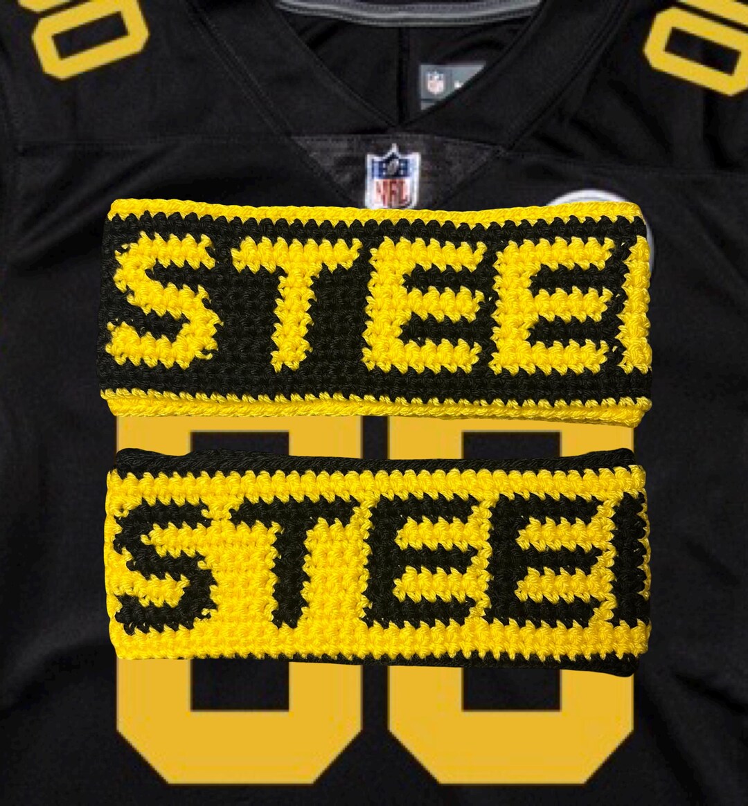 Pittsburgh Steelers Reversible Handmade Crochet Ear Warmer - Etsy