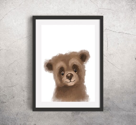 Animal Baby Bear Digital Print Printable Print Printable - Etsy