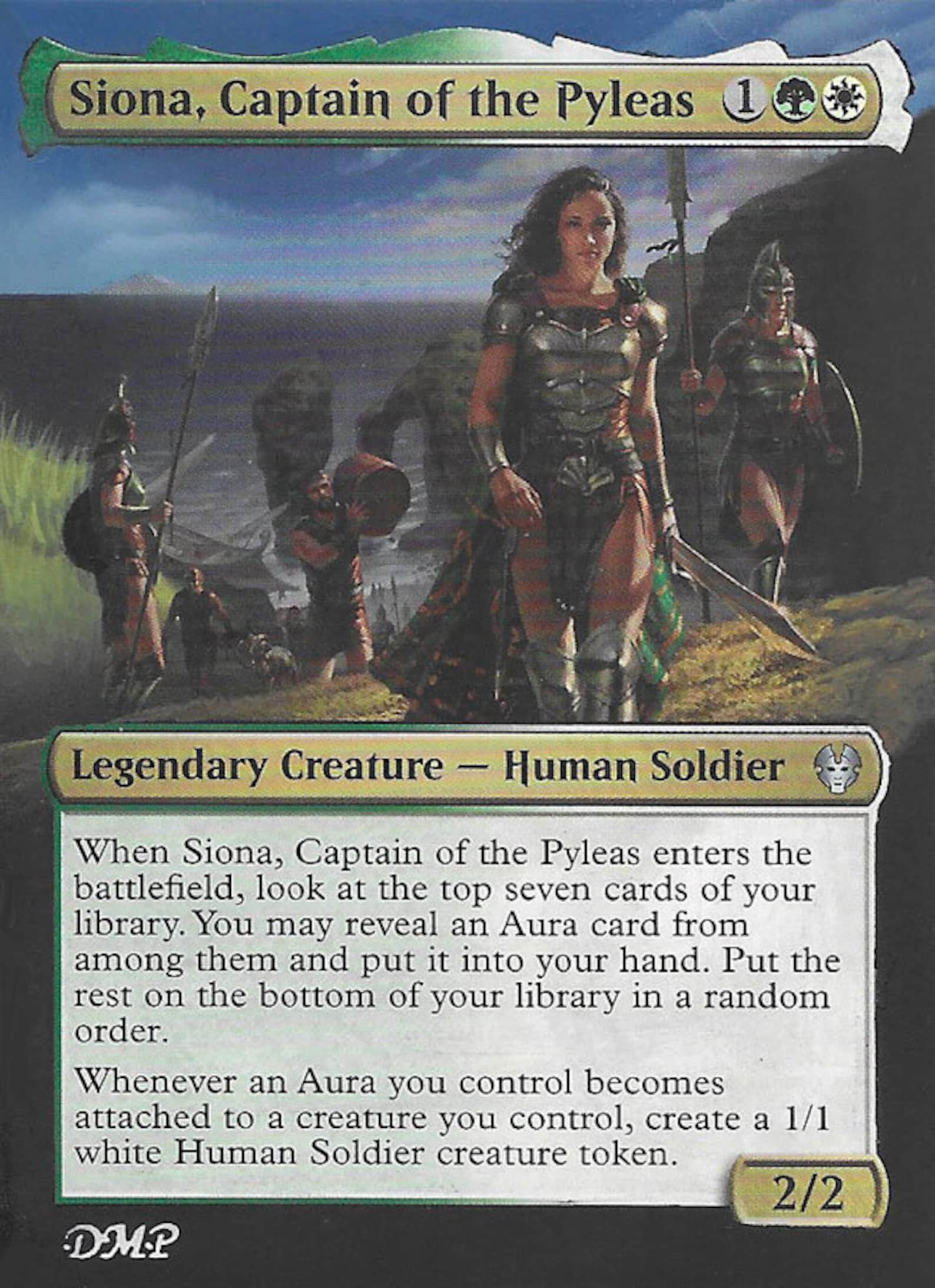 Altered Art MTG Siona Captain of the Pyleas Theros Beyond | Etsy