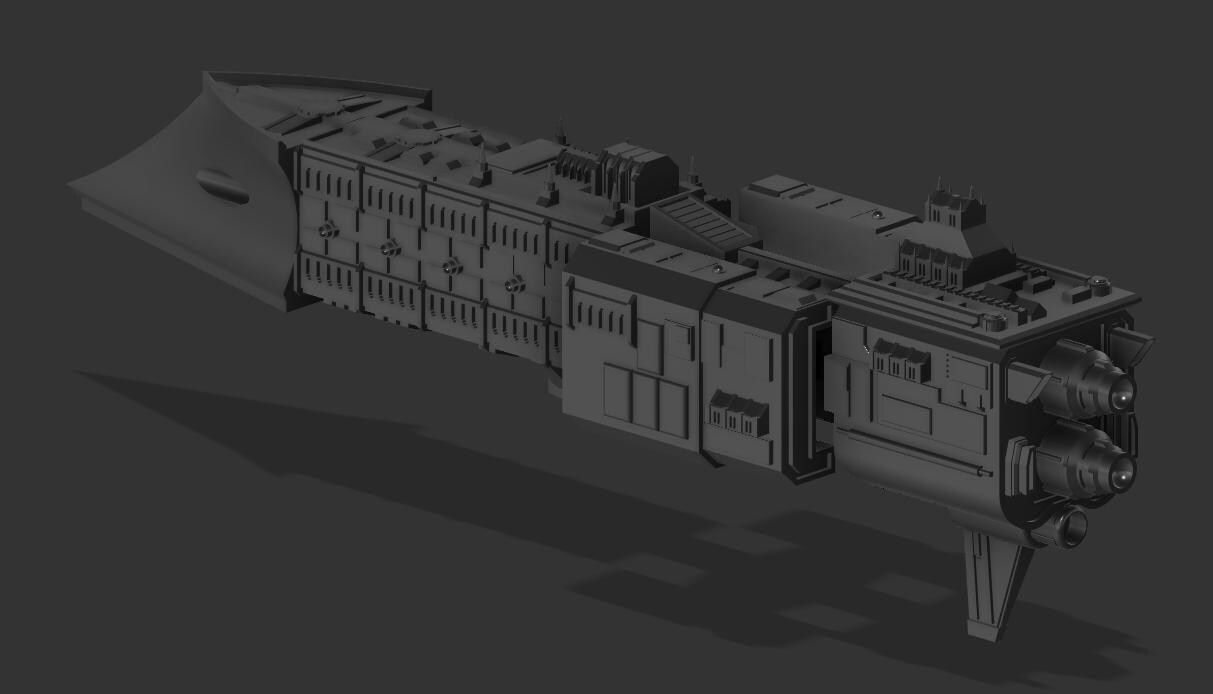 Falchion Class Frigate (set of 3) – Resin 3D Printed Proxy Models for ...