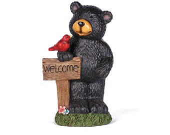 Bear Holding Welcome Sign | Etsy