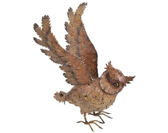 Metal Owl Statue - Etsy
