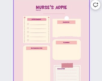 Nursing Process Study Guide Notes - Etsy