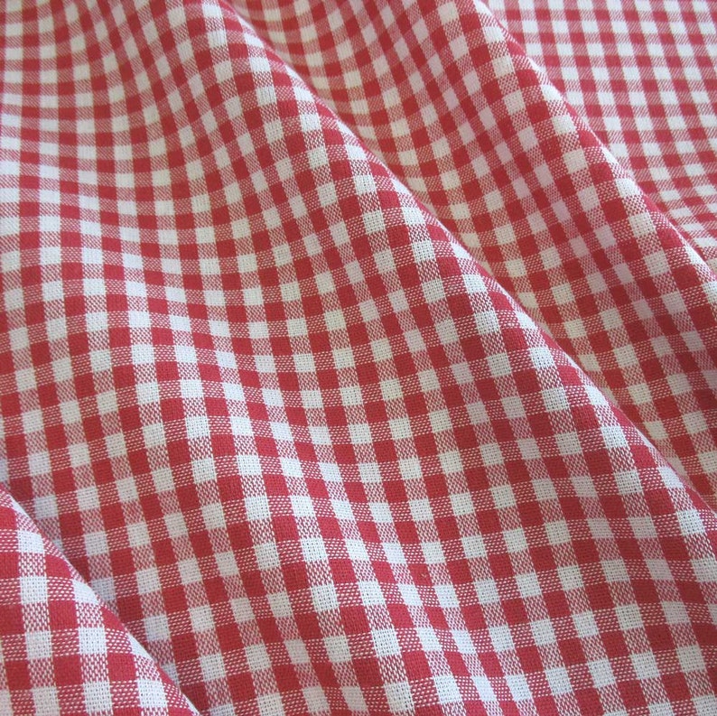 Stoff Baumwollstoff Vichykaro Karo rot 04cm - Etsy.de