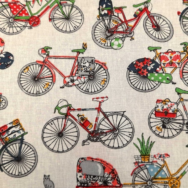 Bicycle Fabric - Etsy