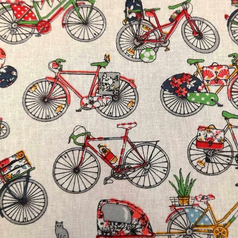 Bicycle Fabric - Etsy