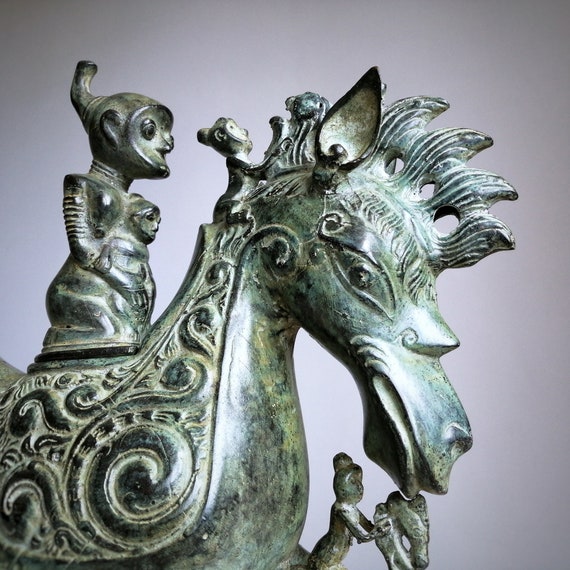 Mythological Horse Dragon Statue Naga Morsarang | Etsy