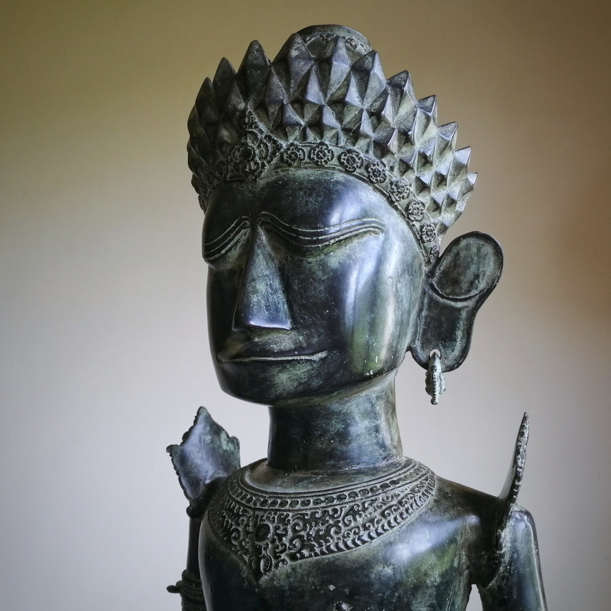 2 large vintage primitive statues | Etsy