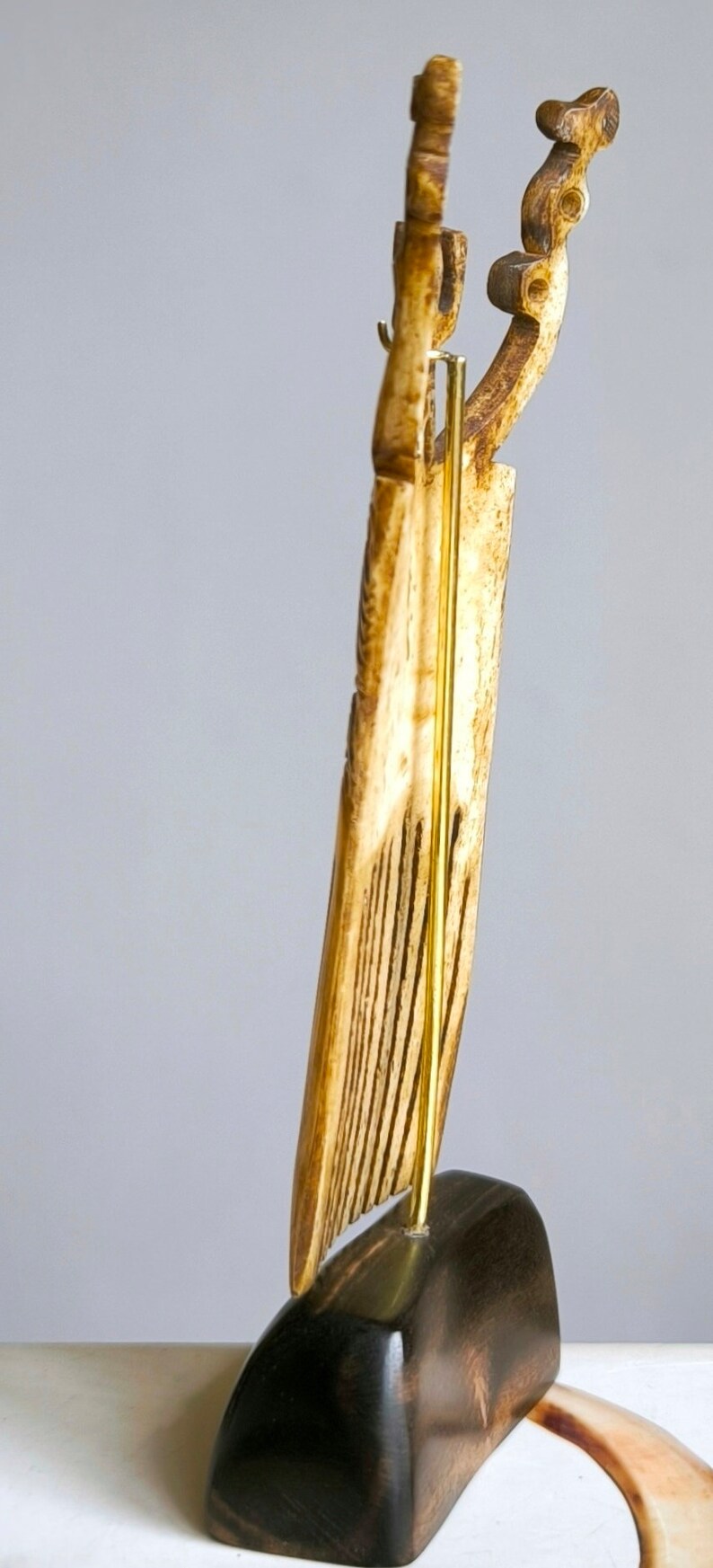 Vintage Tribal Carved Bone Comb, Maluku Islands - Etsy