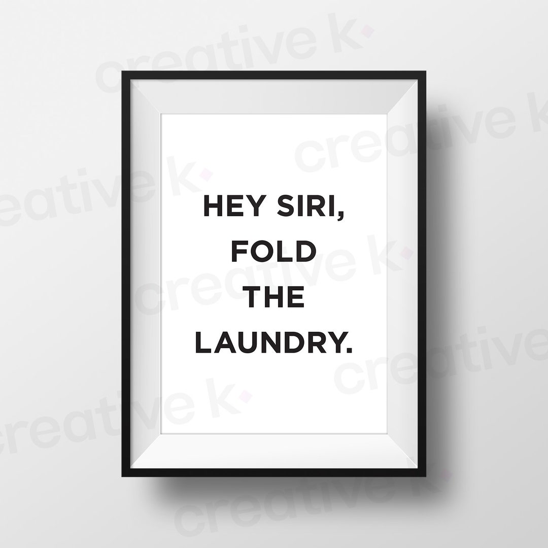 Hey Siri - Downloadable Print - Typographic Poster - Wall Art - Magic ...