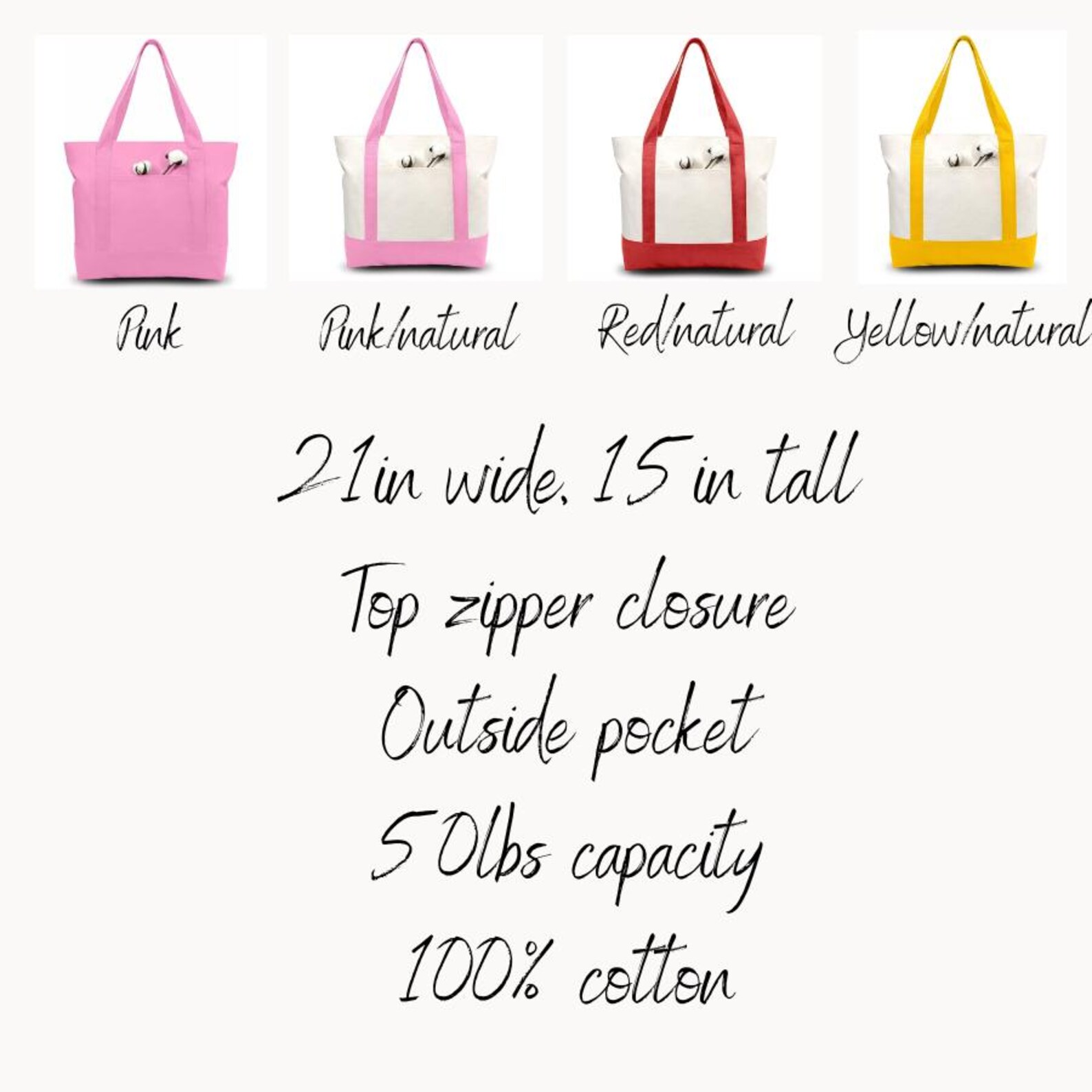 Personalized Canvas Tote, Ironic Boat Bag, Monogram Canvas Tote Bag ...