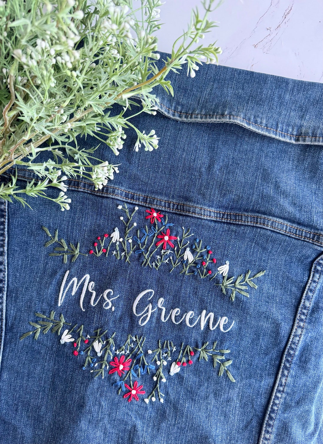 Mrs Jean Jacket | Bride Jacket | Bride Jean Jacket | Bride to Be ...