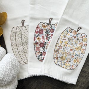 Pumpkin Tea Towel, Fall Tea Towel, Pumpkin Flour Sack Tea Towel, Hello ...