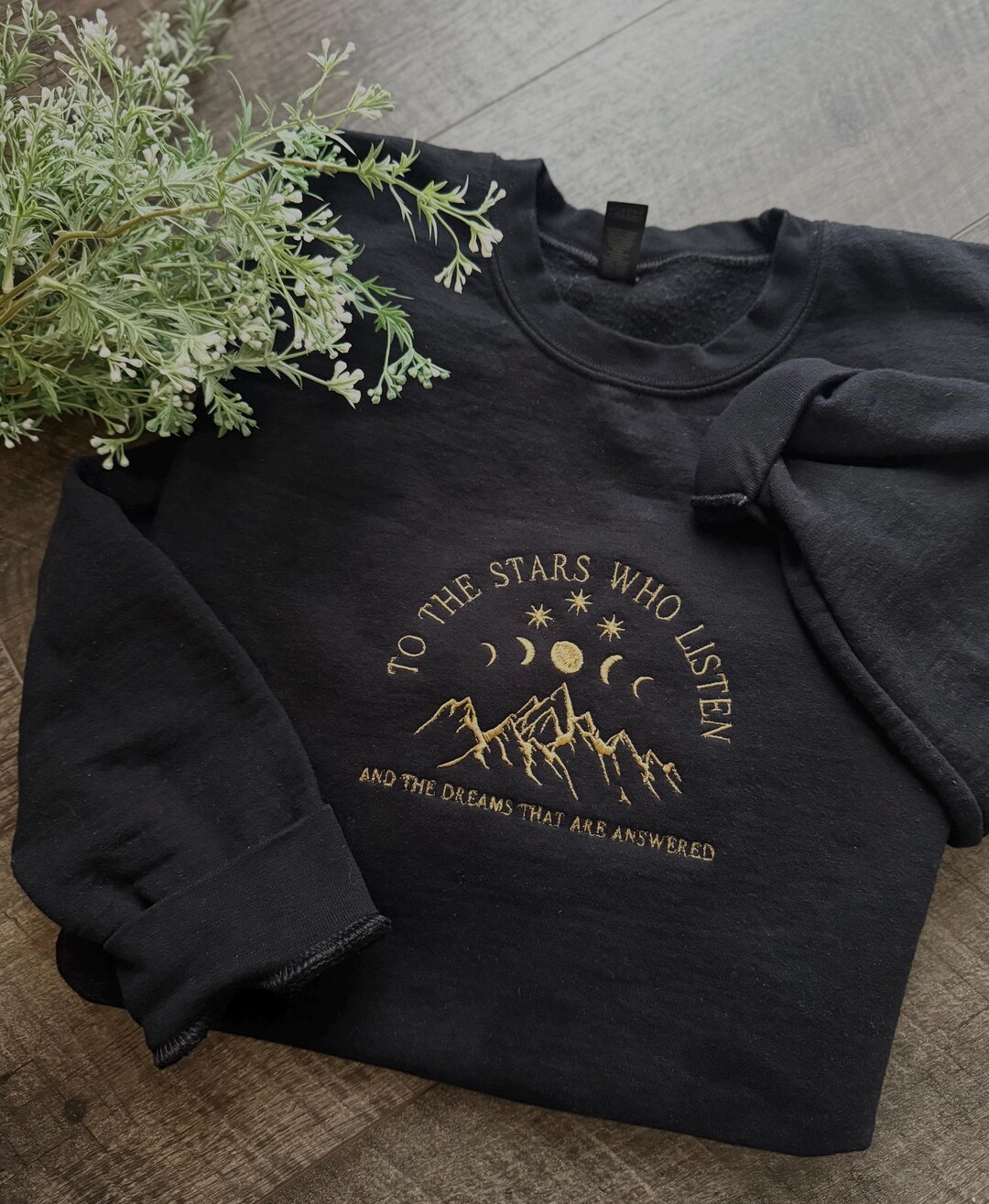 To the Stars Who Listen Embroidered Acotar Sweatshirt, City of ...