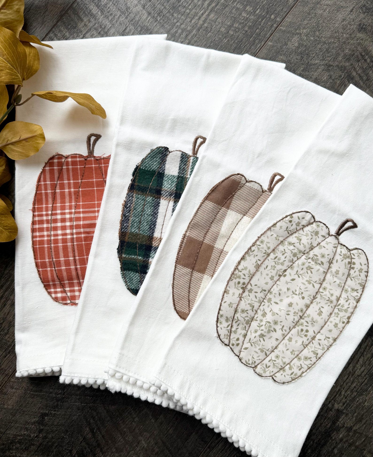 Pumpkin Tea Towel, Fall Tea Towel, Pumpkin Flour Sack Tea Towel, Hello ...