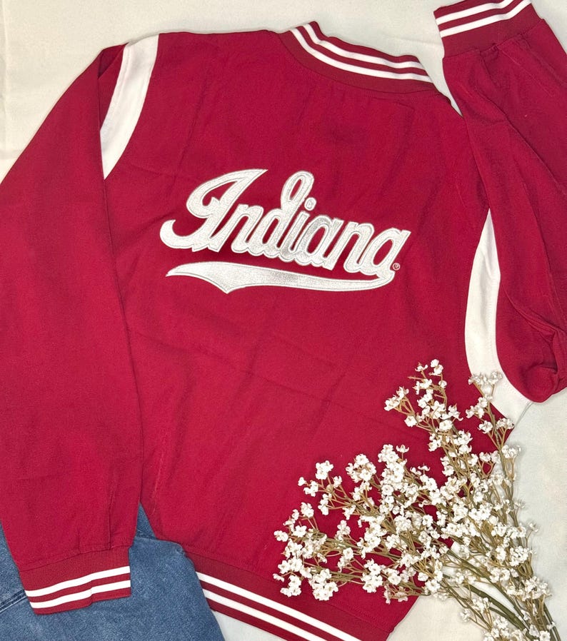 Officially Licensed Lightweight Embroidered Indiana Bomber Jacket ...