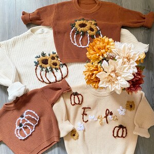 Fall Baby and Toddler Sweater |personalize Sweater|fall Sweater ...