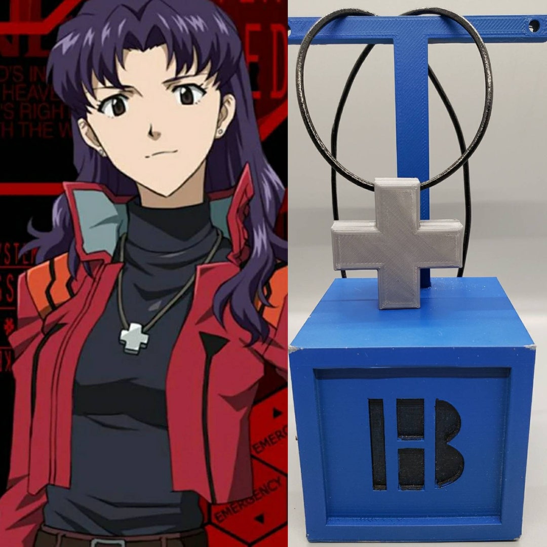 Misato Katsuragi Evangelion Inspired Cosplay Cross Necklace - Etsy