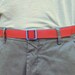 Red Nylon Belt With Slide Buckle - 1" Lightweight, Minimal - Etsy