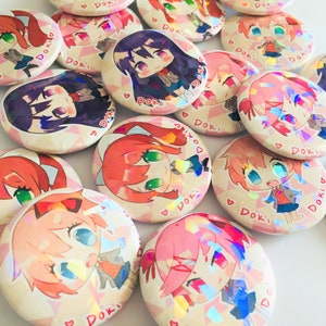 DDLC Holographic 1.5" Buttons - Etsy Canada