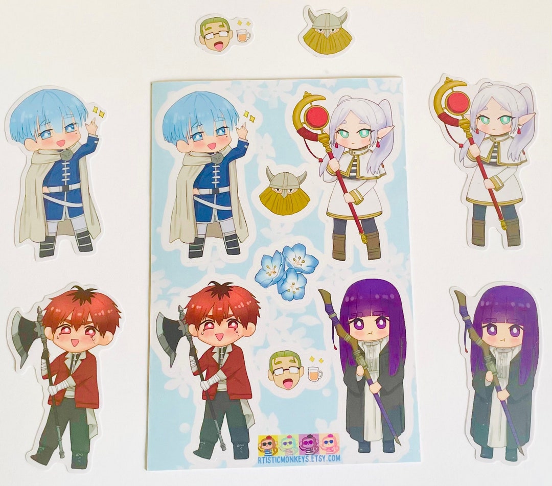 Elf Girl Anime Sticker Sheet - Etsy