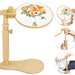 Rotated Wooden Embroidery Lap Stand for Any Hoops- Cross Stitch Stand ...