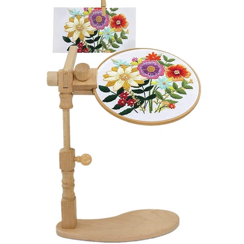 Rotated Wooden Embroidery Lap Stand for Any Hoops Cross - Etsy Canada