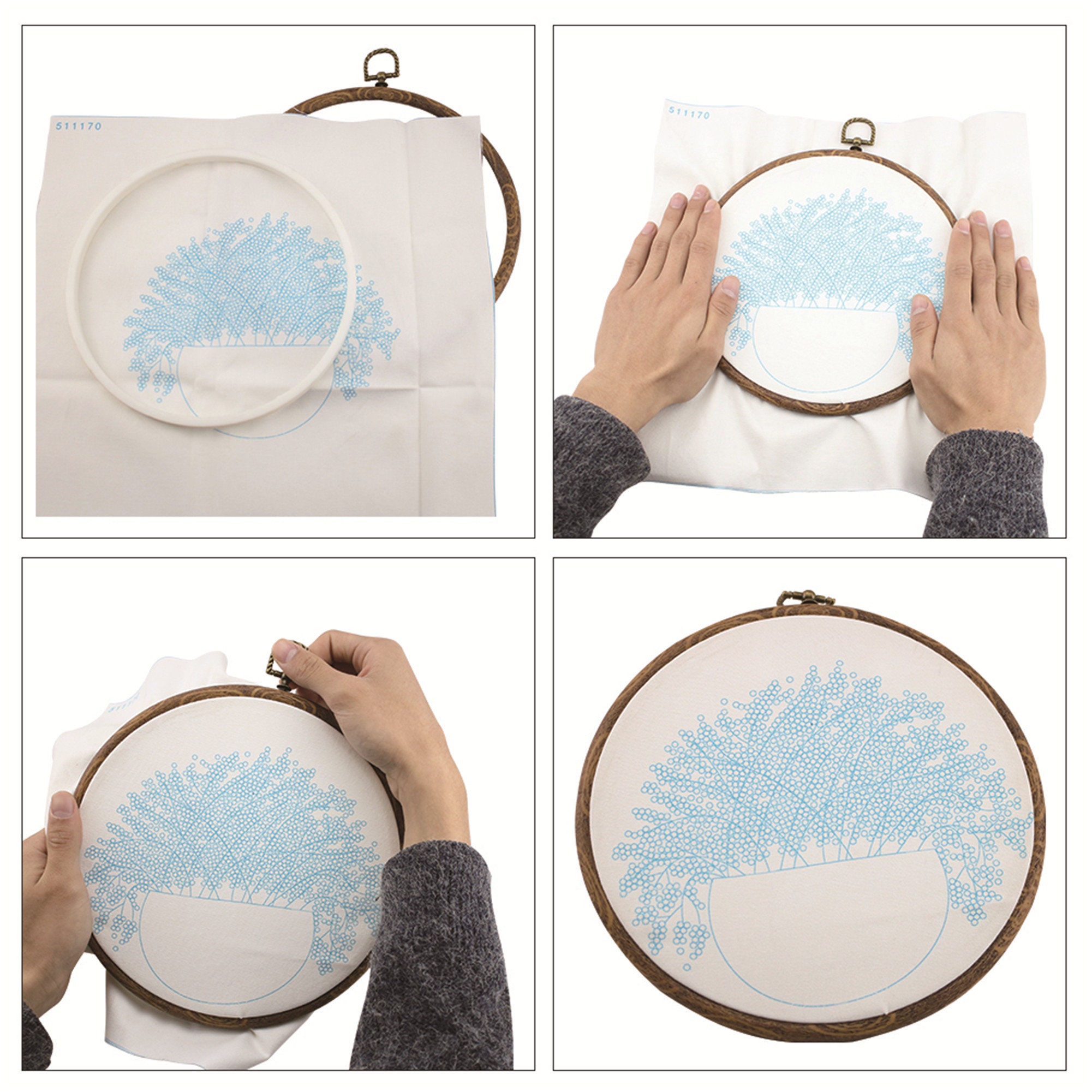 Imitation Wood Oval Embroidery Hoops for Cross Stitch - Etsy