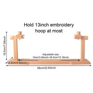 360 Degree Rotatable Adjustable Embroidery Hoop Stand/ Cross Stitch ...