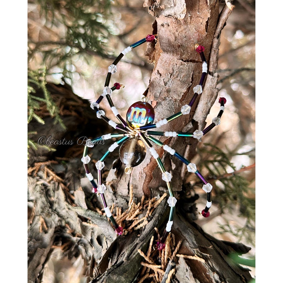 Beaded Candy Spiders - Spooky Season Decorations - Halloween Decor ...