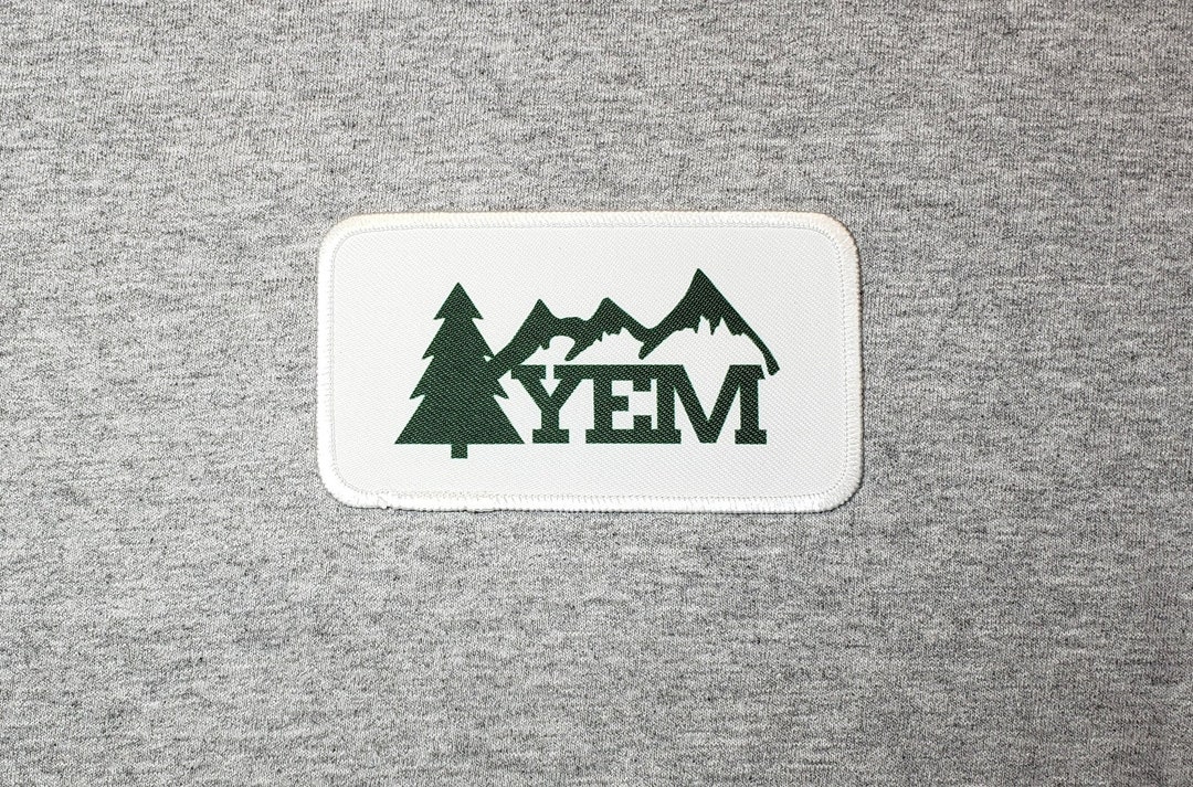 4.25 X 2.5 Patch YEM Mountain Forest Green Printed Patch Iron or Stitch ...
