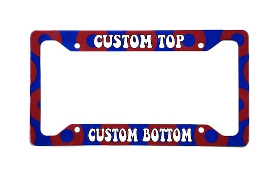 Custom Aluminum Your Custom Text Aluminum License Plate Frame | Etsy