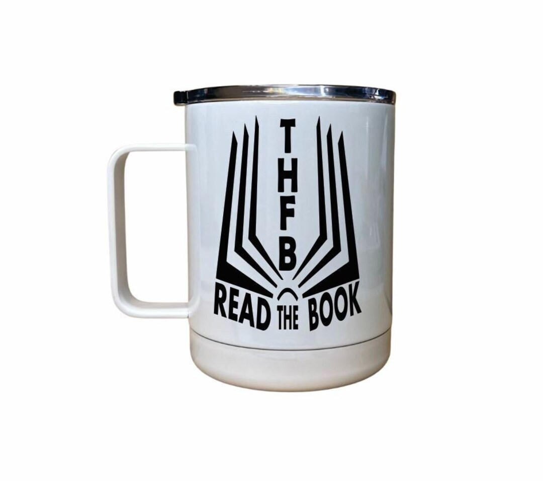 13oz Steel Mug Read the Book Tumbler Drinkware Phishy Icculus Phinest ...