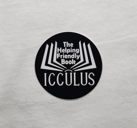 3 Icculus Helping Friendly Book Sticker 3 Round | Etsy