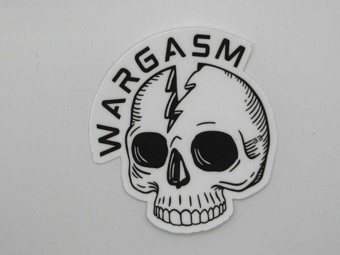 3" Wargasm Skull Sticker | In/outdoor Vinyl Sticker | Window Bumper ...