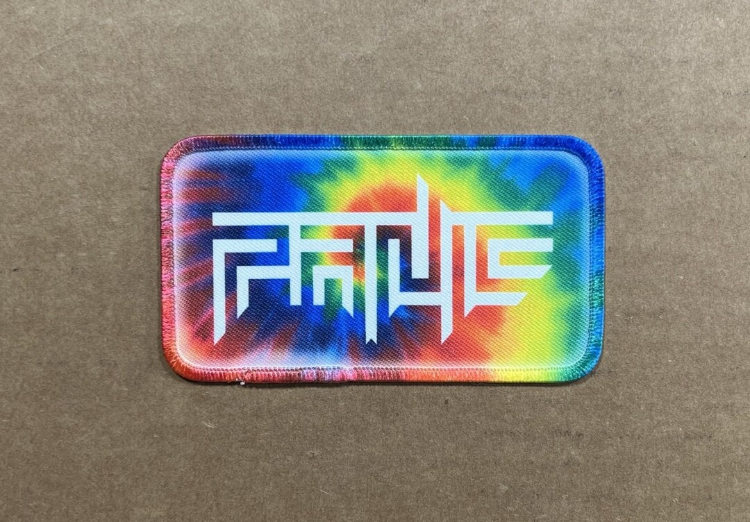 4.25" X 2.5" Patch | PANIC Tie Dye Printed Patch | Iron or Stitch ...