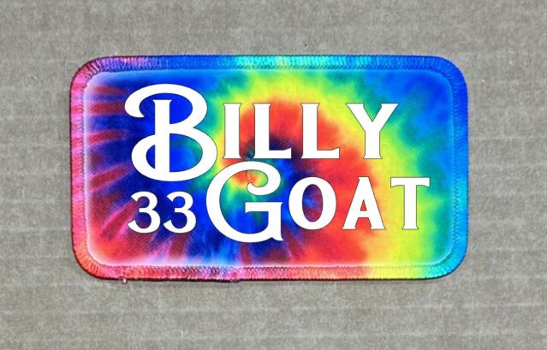 4.25 X 2.5 Patch Billy Goat 33 Tie Dye Printed Patch Iron or Stitch ...