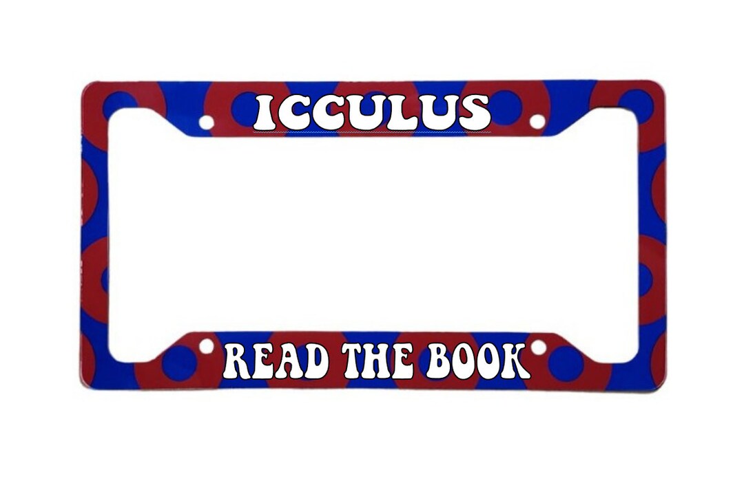 Icculus Read the Book | Flat Aluminum License Plate Frame | 12.25" X 6. ...