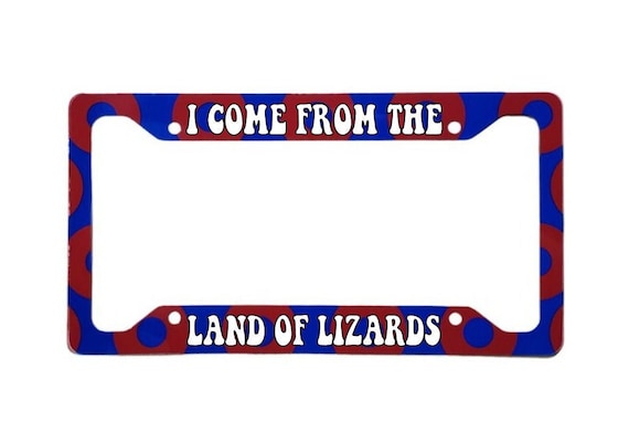 Land of Lizards Aluminum License Plate Frame 12.25 X - Etsy