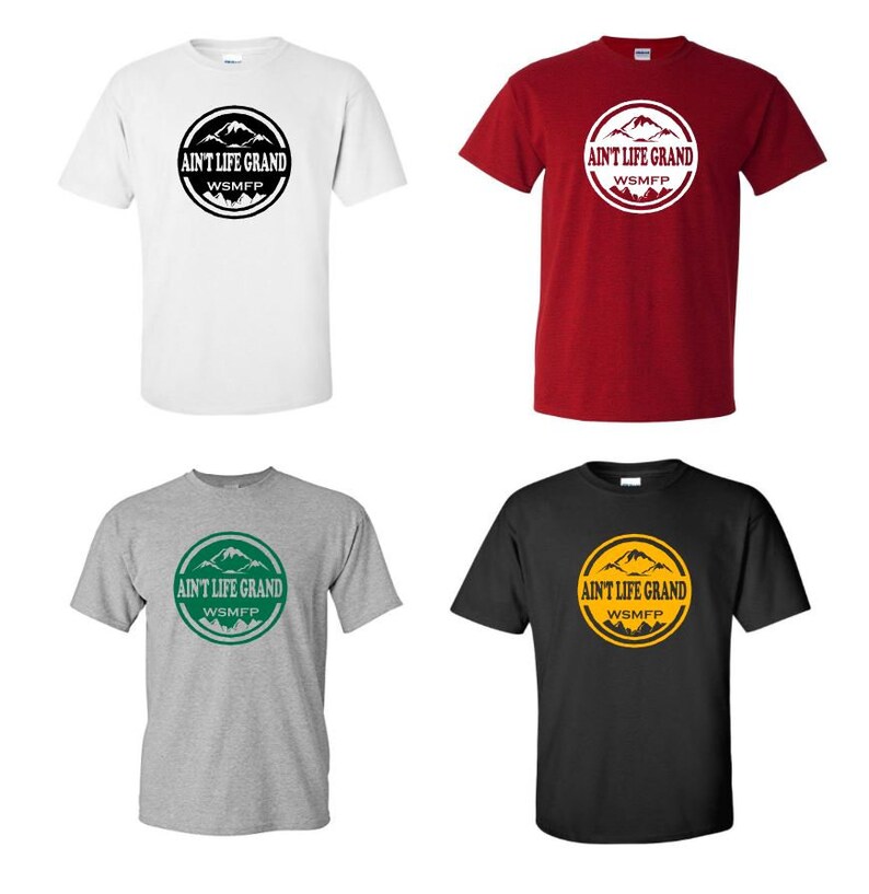 Aint Life Grand Mountains WSMFP Outdoors Shirt Pick Size & | Etsy